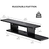 FITUEYES Floating TV Stand Shelf for TVs up to 55" Flat Screen, 2 Tiers ...