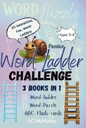 Phonics Word Ladder Kids Challenge: Fun Reading Activities for Ages 5–8 ...