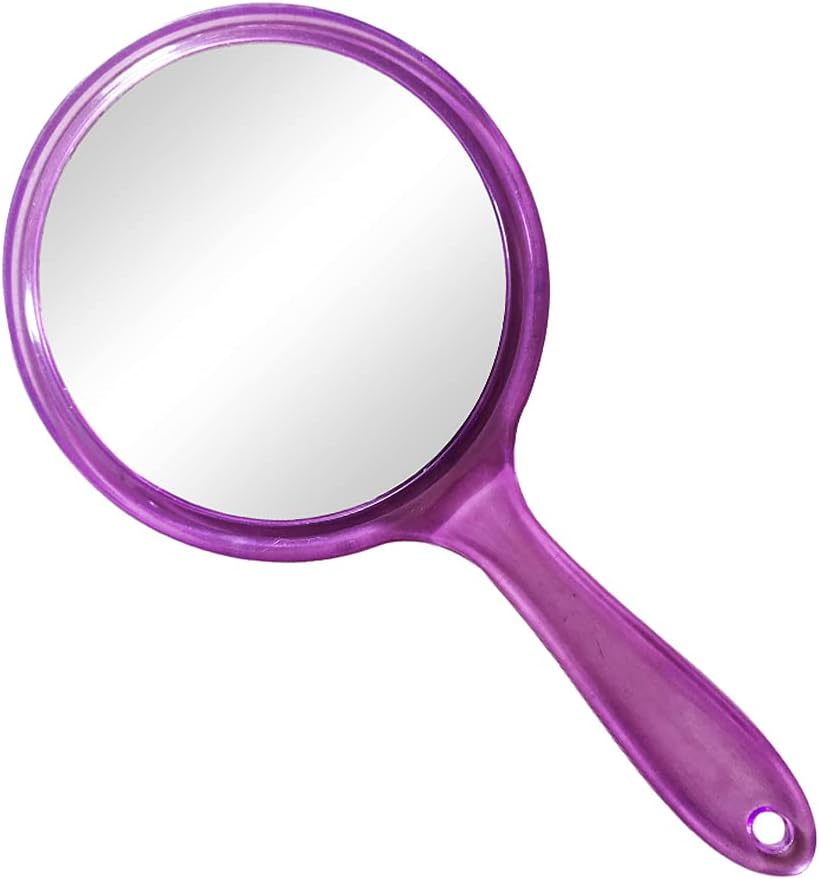 Amazon.com: OWBIA Hand Mirror, Double-Sided Handheld Mirror for Makeup ...