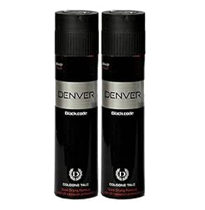 Buy Denver Black Code Cologne Talc - 100 gm Pack of 2 Online at Low ...