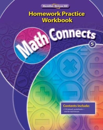 Amazon.com: Math Connects, Grade 5, Homework Practice Workbook ...