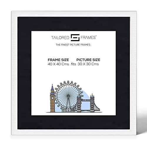 Tailored Frames Seattle White 40 x 40Cm Frame for 30 x 30Cm Picture ...