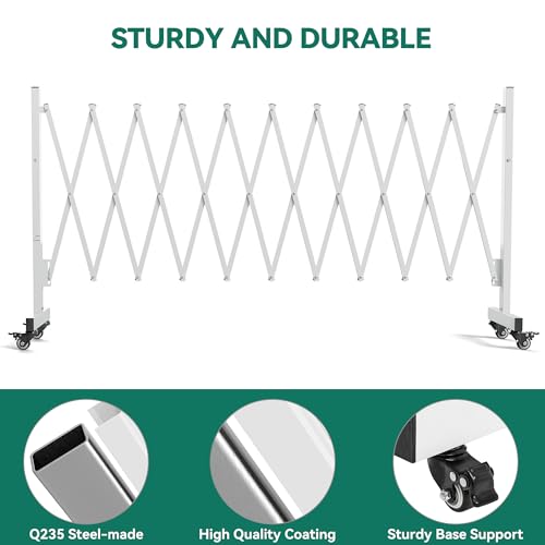 Snapklik.com : YITAHOME Metal Expandable Barricade, 11FT Folding ...