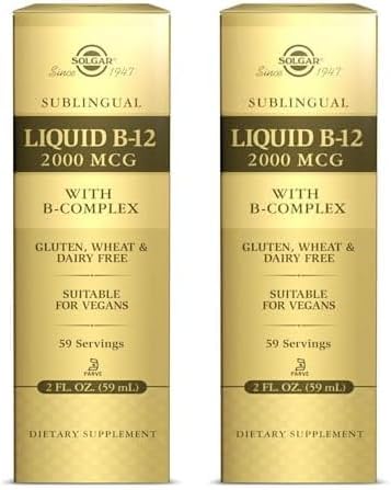 Amazon.com: Solgar Sublingual Liquid B-12 2000 mcg with B-Complex, 2 oz ...