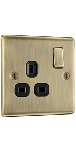 BG Electrical Single Wall Light Switch, 2 Way, Raised and Slim Profile ...