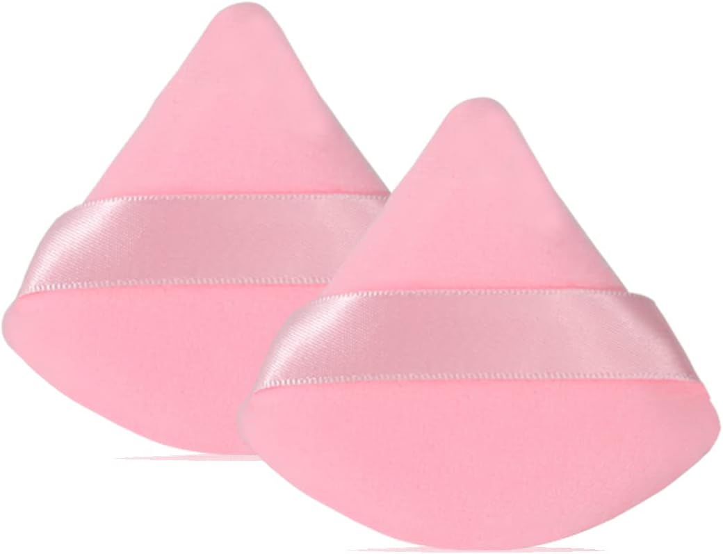 Amazon.com : 8 Pieces Triangle Powder Puff with 4 Travel Cases ...