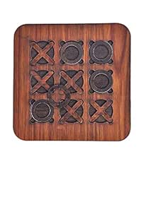 GLNRM Zero Cross Game Wooden Puzzles Toy for Kids - Brain Teaser IQ ...