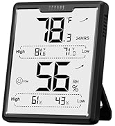 Amazon.com: DOQAUS Digital Hygrometer Indoor Thermometer Humidity Meter ...