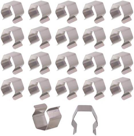 DGQ 20 Pieces Screen Door Installer Clips Window Screen Clips Silver ...