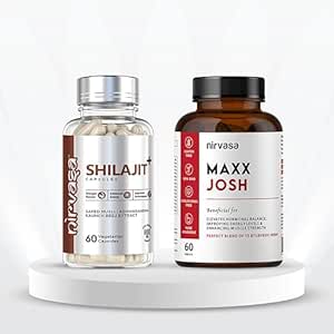 Nirvasa Shilajit+ Capsules & Maxx Josh Tablets Combo | Natural ...