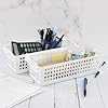 Amazon.com: Easymanie 6 Pack Slim Plastic Storage Basket, Small Desktop ...