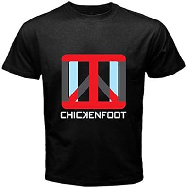 Chickenfoot Rock Band Logo Men's T-Shirt Black XL : Amazon.co.uk: Clothing