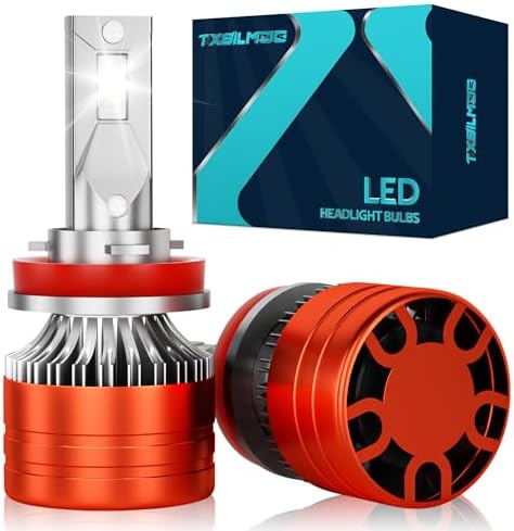 Amazon.com: TXBILMOO H11 H9 H8 LED Headlight Bulbs Combo, 44000LM 800% ...