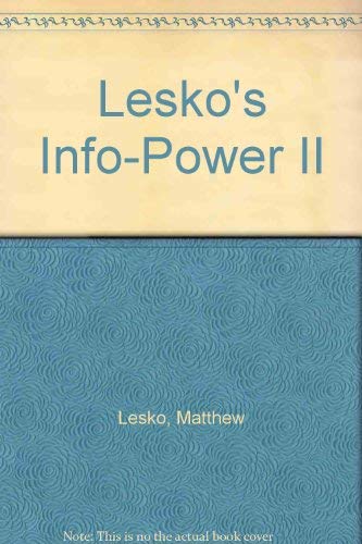 Amazon.com: Lesko's Info-Power II: 9780810394858: Lesko, Matthew: Books