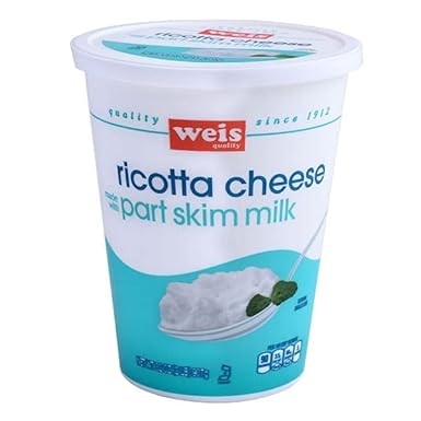 Amazon.com: Weis Quality, Cheese Part Skim Milk Ricotta, 32 Ounce ...