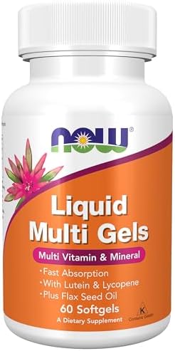 Amazon.com: NOW Foods Supplements, Liquid Multi Gels with Lutein and ...