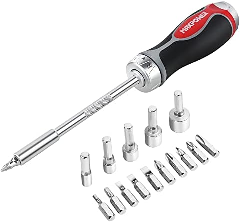Bahco BH808050 bit ratchet screwdriver, 255mm length : Amazon.co.uk ...