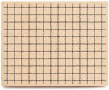 Amazon.com: Big Plaid Background Wood Mounted Rubber Stamp
