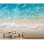 YEMYOR Beach Mural Wallpaper Blue Ocean Wallpaper for Living Room ...