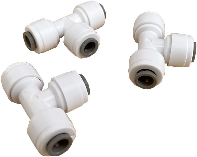 Amazon.com: 3 Piece 1/4" T Fitting RO water system Undersink Water ...
