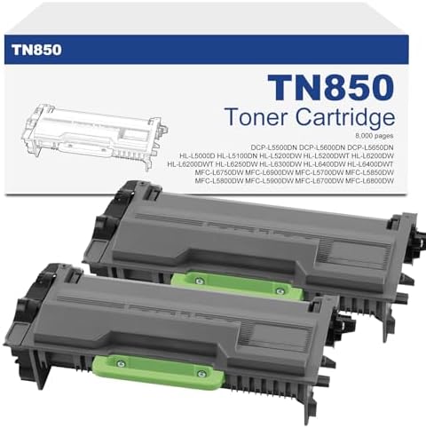 Amazon.com: TN850 Black High Yield Toner Cartridge Replacement for ...