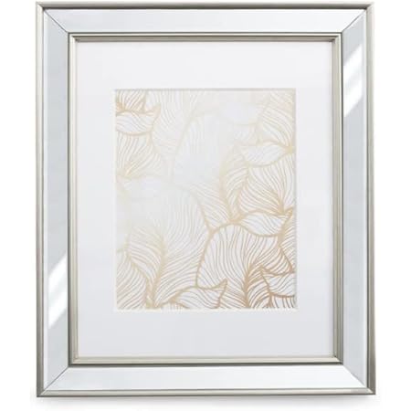 Amazon.com - Isaac Jacobs 8x10 Silver Beveled Mirror Picture Frame ...