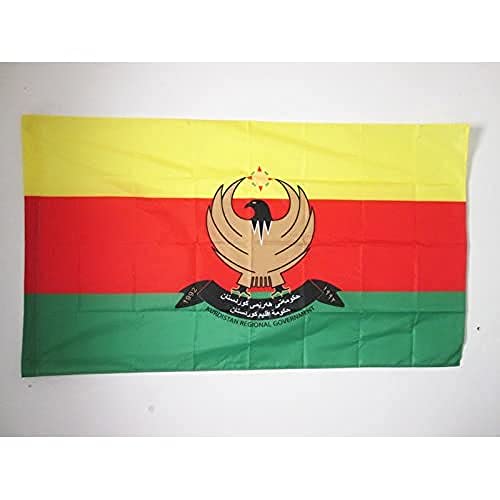 AZ FLAG Western Kurdistan Flag 3′ x 5′ for a pole – Rojava – Syrian ...