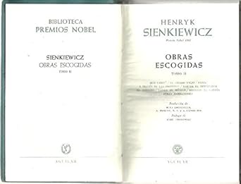 Amazon.com: OBRAS ESCOGIDAS. TOMO II. QUO VADIS?. EL CRIADO VIEJO. HANIA. A TRAVES DE LAS ...