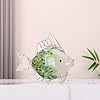 Amazon.com: Large Hand Blown Glass Fish Figurines, Aquarium Sea Glass ...