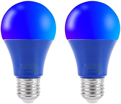 KINUR Blue Light Bulb A15 E26 3W(40W Equivalent) for Porch, Party ...