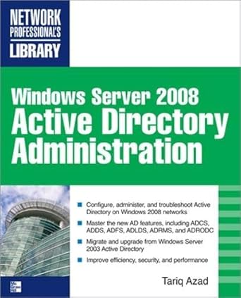 Buy Windows Server 2008 Active Directory Administration Book Online at ...