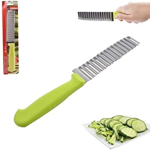 Trimmer for Wave Cutting Stainless Vegetable Crinkle Wavy Potato Chip ...