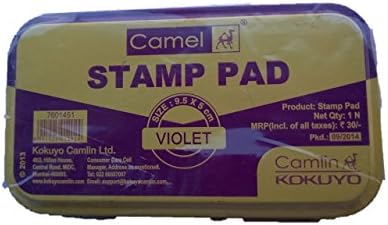 Camlin Stamp Pad-Small Size, Violet Color - 20 pcs : Amazon.in: Office ...