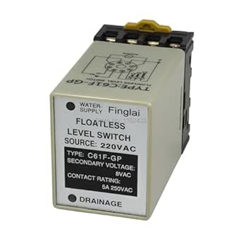 C61F-GP AC 220V floatless Level Switch/Relay with Socket Base 220VAC C61F - GP Water Level ...