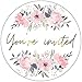 Amazon.com: Mobiusea Creation Floral Party You're Invited Envelope Seal ...