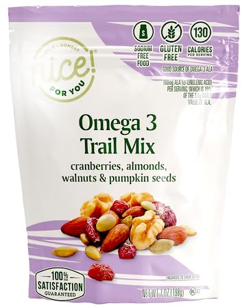 Amazon.com: Omega 3 Gluten Free Trail Mix: Cranberries, Almonds ...