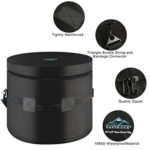 Snapklik.com : EASTROCK 22 X16 Bass Drum Bag, Bass Drum Cases 15 Mm ...