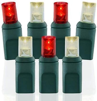 Pro Christmas LED Christmas Lights – 50 Count Wide Angle Conical String ...