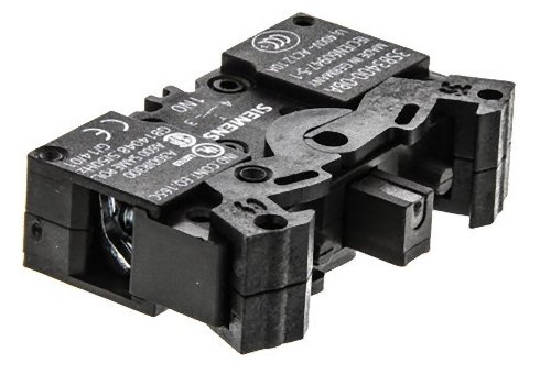 Siemens 3SB3400-0BA Contact Block with 1 N.O. Gold Plated Contact ...