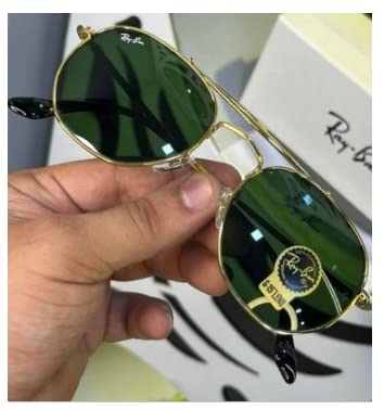 ReBan UV protected Round Unisex Sunglasses Green : Amazon.in: Clothing ...