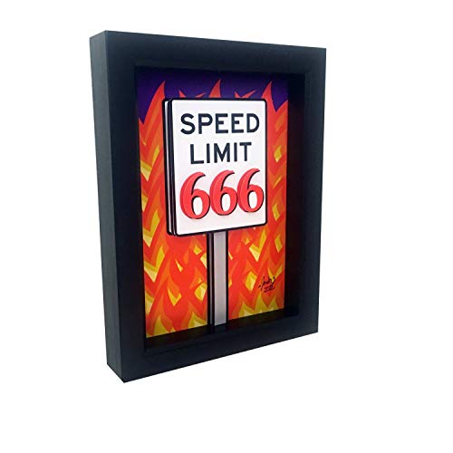 Amazon.com: Dark Art Devil Art Devil Print Devil Horns 666 Speed Limit ...