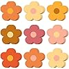 Amazon.com: Whaline 120Pcs Groovy Retro Hippie Flower Cutouts Boho Pink ...