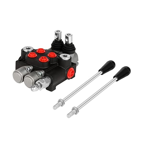 Hydraulic Control Valve 2 Spool 11 GPM SAE Ports Adjustable Relief ...