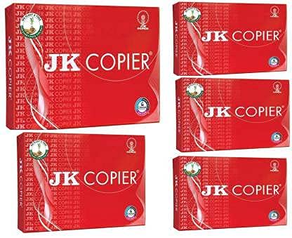 Buy JK Red Copier Paper A4 Size 500 Sheets 75 GSM 1 Ream Pack of 5 ...