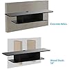 FITUEYES Wood Floating TV Stand Shelf for 43/50 Inch Flat Screen, 2 ...