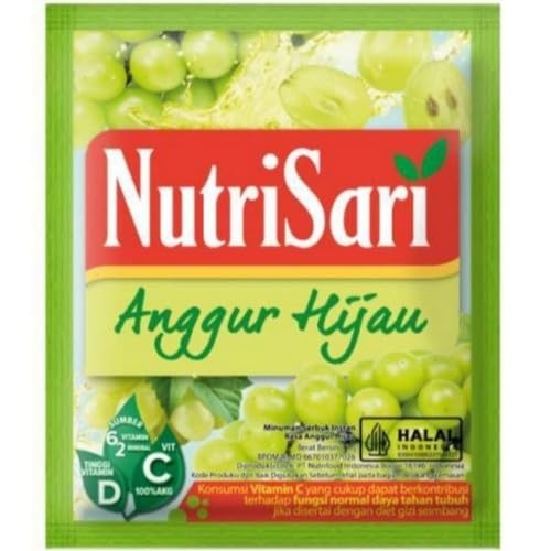Amazon.com : NutriSari Anggur Hijau Green Grape Instant Drink Powder 10 ...