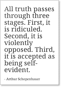 Amazon.com: All Truth Passes Through Three Stages - Arthur Schopenhauer ...