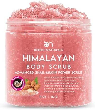 Amazon.com : Natural Himalayan Salt Body Scrub - with Lychee Oil and ...