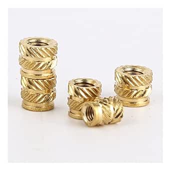 CREAP Brass Heat Set Knurled Thread Insert Nuts for 3D Print Embed Parts Hot Melt Inset Plastic ...