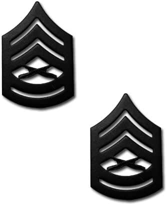 Amazon.com: Marine Corps Chevron: Gunnery Sergeant - black metal, solid ...